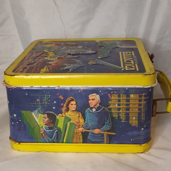 aladdin | Other | Vintage 978 Battlestar Galactica Metal Lunchbox Lunch ...